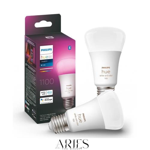 フィリップスヒュー(Philips Hue) Philips Hue スマート電球 E26 75W フルカラー 2個 セット - フィリップスヒュー LEDライト スマートラ