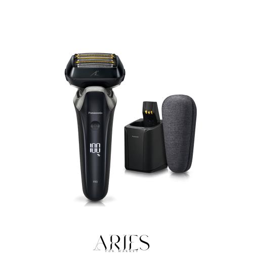 パナソニック ラムダッシュPRO メンズシェーバー 6枚刃 全自動洗浄充電器・USB充電ケース付 お風呂剃り可 クラフトブラック ES-LS9CX-K