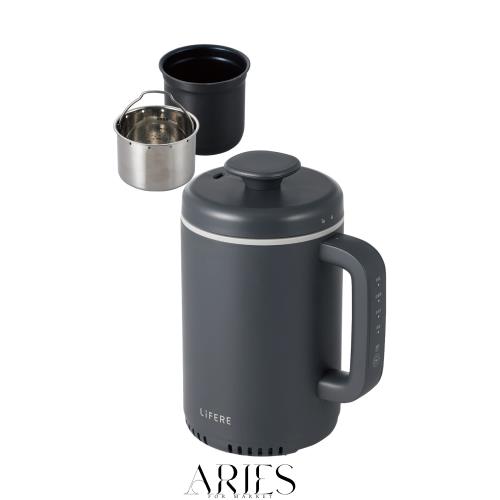 エレコム IH炊飯器 小型 1合炊き コンパクト設計 低糖質モード 一合厚釜採用 ひとり暮らし用 ケトルサイズ LiFERE ブラック HAC-RCIH01BK