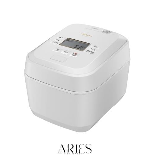 日立 炊飯器 5.5合 圧力＆スチームIH 蒸気カット RZ-V100GM W フロストホワイト 八代目儀兵衛 監修 日本製 大火力 沸騰鉄釜 ふっくら御膳