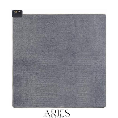 広電(KODEN) ホットカーペット 2畳 176×176cm 本体 小さく畳める 省エネ 暖房面切替 8hOFF スライド温度調節 ダニクリーン 正方形 グレ