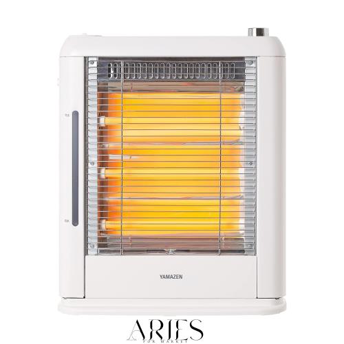 [山善] 遠赤外線 電気ストーブ ヒーター 加熱式 加湿機能搭載 小型 足元 転倒OFFスイッチ 出力切替3段階 簡単操作 ホワイト DSE-KE101(W)