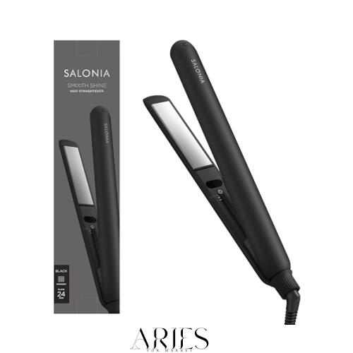 SALONIA サロニア スムースシャイン ストレートアイロン ヘアアイロン 24mm SAL23105BK ブラック