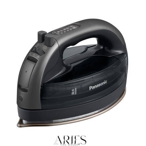 パナソニック(Panasonic) 【2023最新型 コードレス】パナソニック コードレススチーム Wヘッドアイロン ステンレス×ニッケルコート 除菌