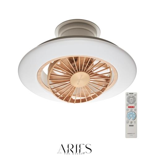 【風の出る照明】ドウシシャ サーキュライト EZシリーズ スイングモデル シーリングファン 6畳 調光調色タイプ ライトウッド 簡単取り付