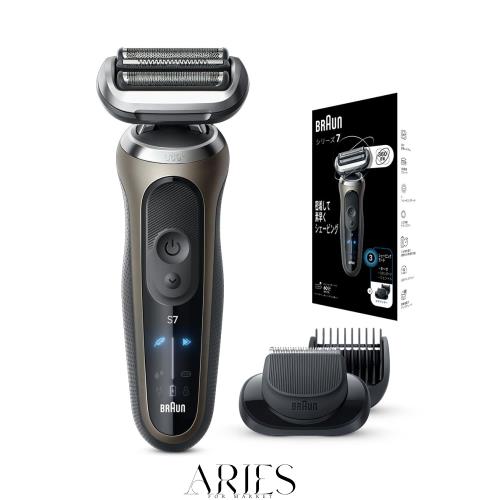 ブラウン 電気シェーバー シリーズ7 洗浄機付き 電動 髭剃り メンズ 【Amazon.co.jp限定】 72-C1500s ヒゲトリマー チタニウムゴールド