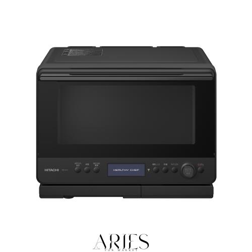 日立 過熱水蒸気 オーブンレンジ 大容量 30L MRO-W1C K フロストブラック 保証1年 お手入れ簡単 ピッタリ設置 熱風コンベクション 2段式