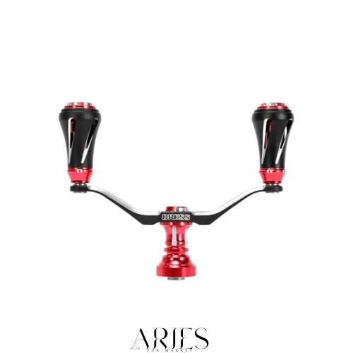 ドレス(DRESS) カスタムハンドル W Vertex EVO スピニング用 DAIWA用 90？ クリムゾンレッド ダイワ 釣り リール カスタム 軽量 頑丈 左