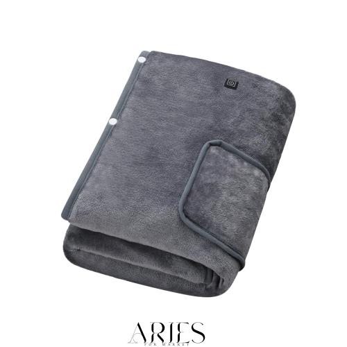 [IRIS OHYAMA] 電気毛布 AEHB-FD1680A-H グレー 160×80cm