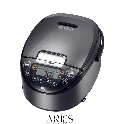 タイガー魔法瓶(TIGER) 炊飯器 一升 IH式 炊きたて 遠赤3層土鍋コート釜 粒立ち保温 お手入れ簡単 パンメニュー ダークグレー JPW-X180HD
