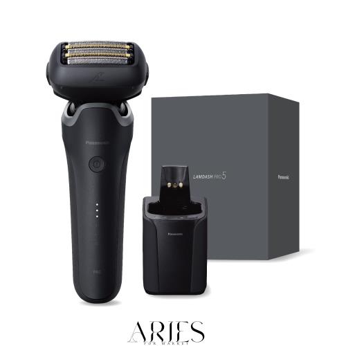 パナソニック メンズ シェーバー ラムダッシュ PRO 5枚刃 電動 髭剃り ラムダッシュAI？ 全自動洗浄充電器 ES-L571D-K マットブラック