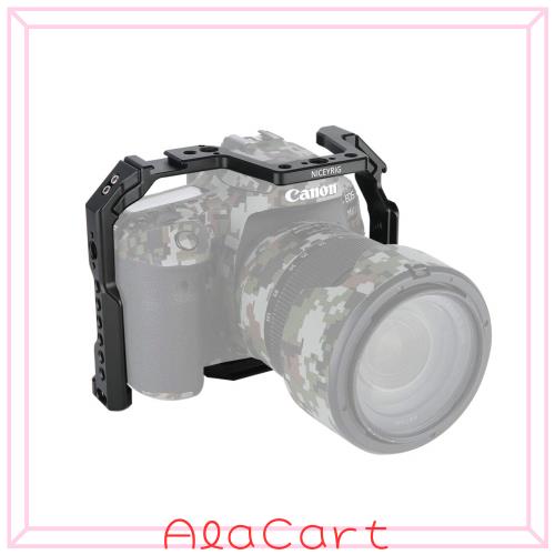 NICEYRIG CANON 90D/80D/70D専用ケージ 拡張カメラケージ NATO Rail 軽量 取付便利 耐久性 DSLR 装備 Canon 90D/80D/70D対応 動画撮影 撮