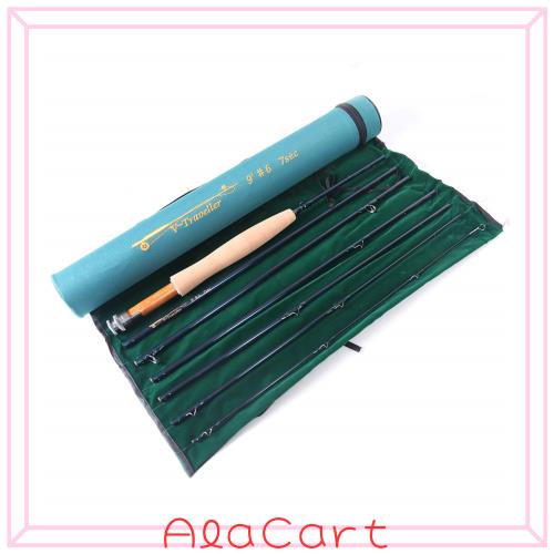 M MAXIMUMCATCH Maxcatch 旅行用フライロッド７本継フライフィッシングロッドケース付 (6weight 9ft 7pieces)