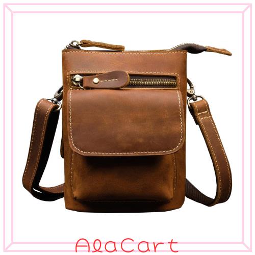 [Luufan] ウエストポーチ ベルトポーチ メンズ ヒップバッグ ショルダーバッグ 本革 3Way 小型 レザー 男女兼用 ポーチ ウエストバッグ