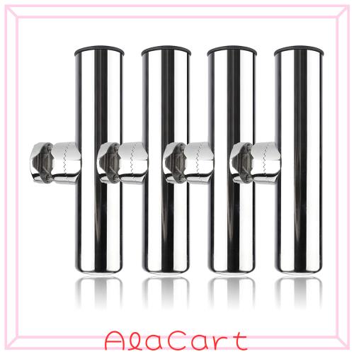 Amarine-made　ステンレス製　船竿置き　クランプオンロッドホルダー　４個セット　角度調節可能　六角レンチ付き (25〜32mm / 1〜1-1/4