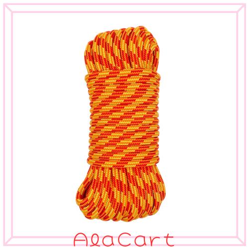 GM CLIMBING 30kN 11.5mm ダブルブレード 二重編み構造 リギングロープ ポリエステルシースとナイロンコア編み 30M カットサイズ オレン