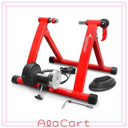 Sportneer 自転車ローラー台 固定ローラー 自転車トレーニング 固定式 6段階負荷調整 マグネット式 26〜28インチに対応 サイクルトレーナ