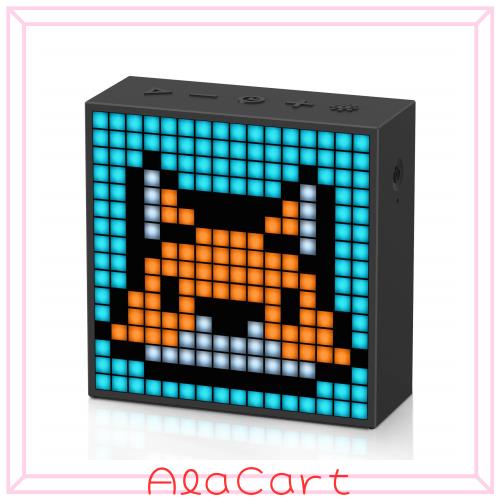 Divoom Timebox Evo ポータブルBluetoothスピーカー 音楽再生/強化された低音/時計付き/ピクセルアート/多機能使用/ハンズフリー通話/256