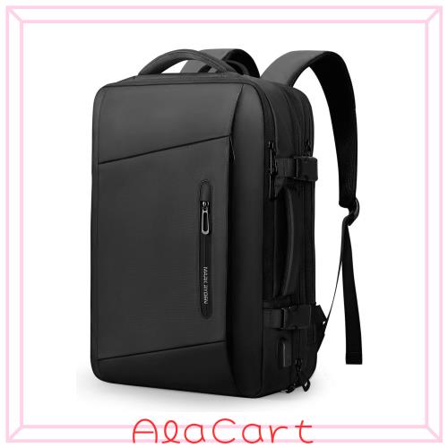 [マークライデン] ビジネスリュック バックパック リュックサック 17インチ 大容量 拡張可能 PC リュック 撥水 多機能 人気 出張 旅行 通