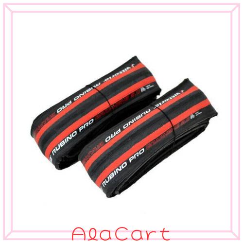 その他のスポーツ Vittoria Rubino Pro IV G2.0 GRAPHENE Clincher Tire 700x25C, Red/Black,2 Tire, VT1854