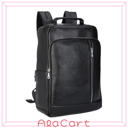 [Masa Kawa] 雅革 リュック メンズ 本革 ビジネスリュック 大容量 防水 レザー リュックサック スクエア 15.6インチPC収納 USB充電ポート