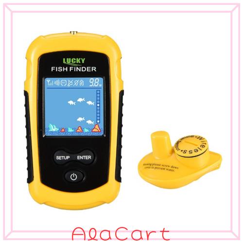 LUCKYLAKER ボート ワイヤレス 魚群探知機 ポータブル 海 魚探 カヤック ワカサギ バス釣り？ぎょたん探知機 魚影探知機 魚探知機 釣り
