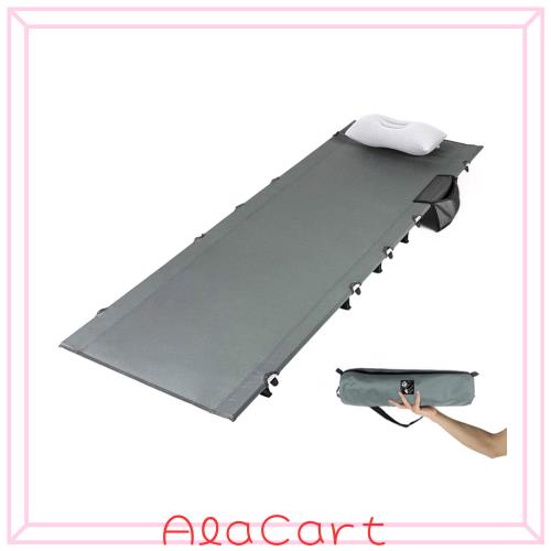 Dominant-X コット キャンプ アウトドアベッド 超軽量 コンパクト 折りたたみ式 静音設計 耐荷重150kg 防水 通気性 防災 車中泊 枕と収納