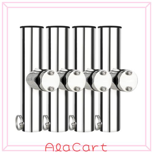 AMYSPORTS グランプ ステンレス 船 ロッドホルダー 釣 パイプ 船用 竿受け ボート 釣り 竿掛け 竿立て トローリング 手すり レール4本