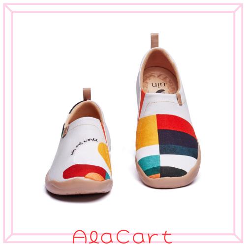 [UIN]トレド ローファースリッポン Hold that Colorデザインコレクション レディースウオーキングシューズ アートスニーカー メンズシュ