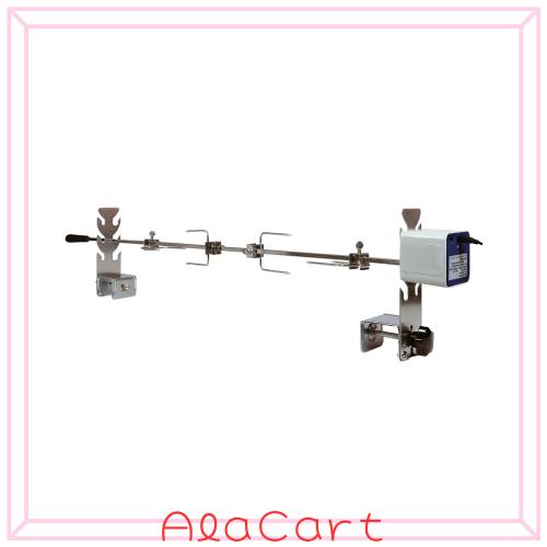 回転型 丸焼き機 ロティサリーキットユニバーサル交換クイックインストールポータブルスピットグリル屋外キャンプバーベキュー3つの高さ