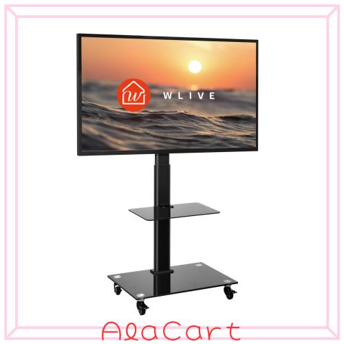 WLIVE テレビスタンド 壁寄せテレビスタンド 30〜65インチ対応 キャスター付き 壁寄せ VESA規格 横100-600mm 縦100-400mm tvスタンド 液