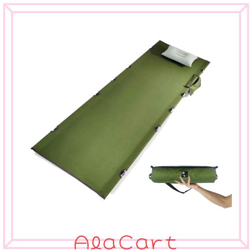 Dominant-X コット キャンプ アウトドアベッド 超軽量 コンパクト 折りたたみ式 静音設計 耐荷重150kg 防水 通気性 防災 車中泊 枕と収納