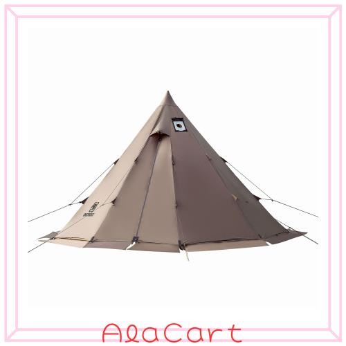 OneTigris Rock Fortressホットテント 2-6人用ワンポールテント 1本ポール付き ベンチレーション機能 耐水圧3000mm 大型サイズテント テ