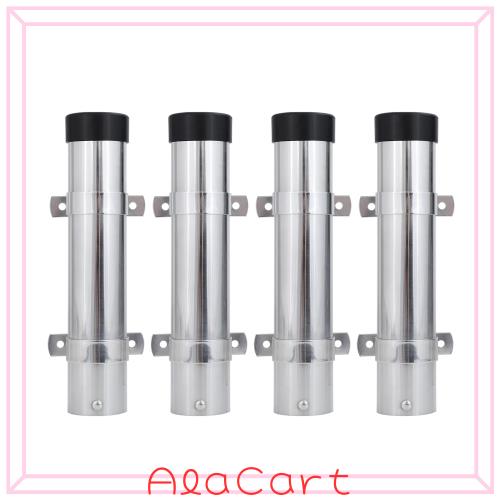 AMYSPORTS 壁 竿 固定 ロッドホルダー ボート 金属　ステンレス　竿掛け 釣り 船 竿立て 竿置き タモ ギャフ 船用 ロッドスタンド ４本