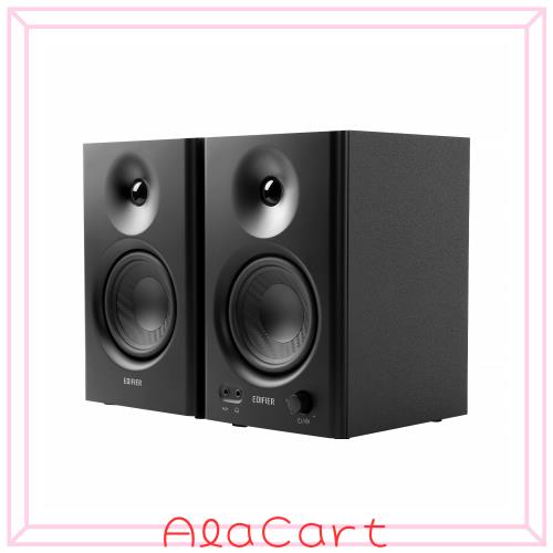 Edifier MR4 42W スタジオモニタースピーカー、アクティブニアフィールドモニター用スピーカー、TRSバランス入力/RCA/3.5mmステレオミニ