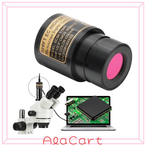 SWIFT EC5R 顕微鏡デジタル接眼レンズ 電子アイピース 生物顕微鏡対応 500万画素 5MP HD USB2.0 カメラ バージョンアップ Windows/Mac OS
