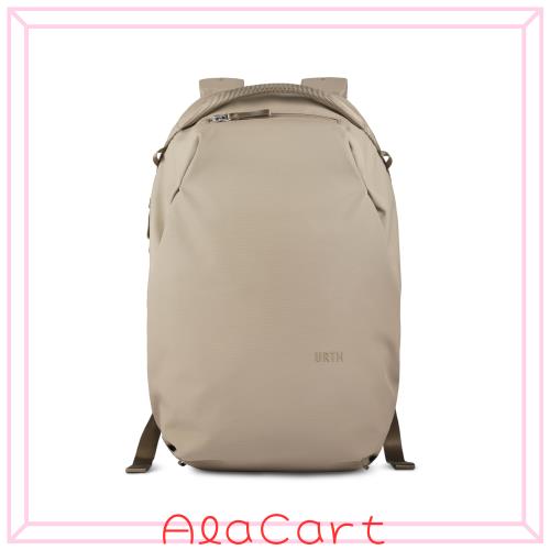 Urth ノーライト バックパック 24L (ベージュ) カメラ リュック バッグ リュックサック 防水 大容量 三脚収納 2気室 軽量 旅行 16インチ