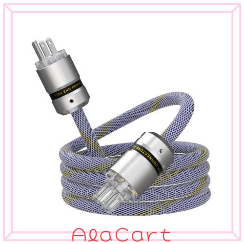 Monosaudio 10AWG 電源ケーブル オーディオ 3ピン NEMA 5-15P/IEC320-C15メスコネクタ アンプ 電源ケーブル オーディオ用電源コード iec