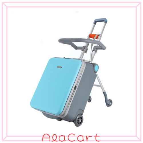 [Dudode] 子供用スーツケース乗れる キッズキャリーケース ラゲッジ キャリングケース 乗れ るトラベルケース 搭乗 子供用のカートとして