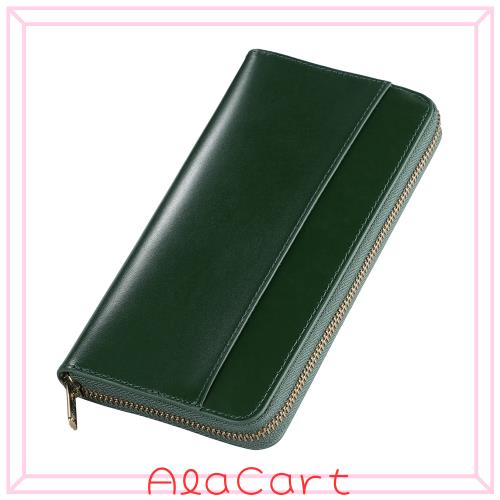 [Alice ＆ Elmer] 財布 メンズ 長財布 栃木レザー 一流の革職人が作る 本革 大容量 YKKファスナー レディース財布 ウォレット 牛革 小銭入