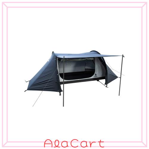 OneTigris COトンネルテント 1人〜2人用 キャンプテント 簡単設営 軽量 UVカット PUコーティング 耐水圧3000mm インナーテント付き (