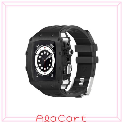 AHNHSKY ケース バンド付き Apple Watch シリーズ 8/7 45mm 6/5/4/SE/SE2 44mm用 バンパー メタル 保護 カバー iWatch用 45mm 44mm スト