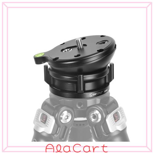 SWFOTO LB-68 レベリングベース 低重心 雲台 アルミニウム合金製 最大負荷10KG