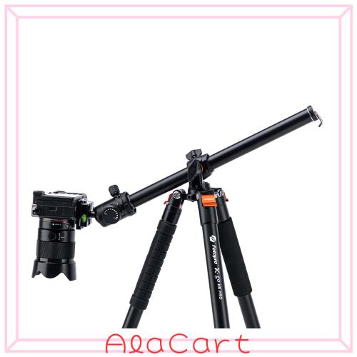 Fotopro 160CM俯瞰三脚カメラ三脚水平360三脚ボールヘッド付きポータブル一脚10KG耐荷重クイックリリースプレート旅行や仕事用X-GO HR PR