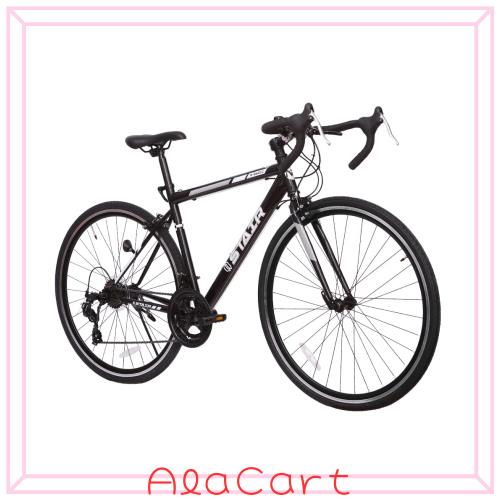 ロードバイク 自転車 シマノ14段変速 700*32cタイヤ ドロップハンドル 補助ブレーキ搭載 前後キャリパーブレーキ 超軽量高炭素鋼フレーム