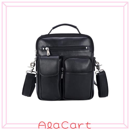 [Masa Kawa] 雅革 ショルダーバッグ メンズ 本革 人気 縦型 斜めがけ メッセンジャーバッグ レザー ipad対応 軽量 防水 カジュアル 男女