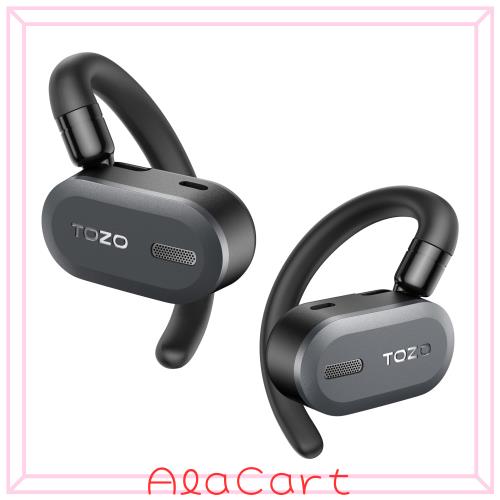 TOZO O2 ワイヤレスイヤホン 2025 極上の音体験 耳掛け式イヤホン Bluetooth 5.3 開放型イヤホン 究極のフィット感 耳を塞がない 快適な