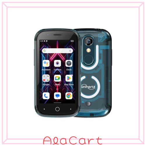 Unihertz Jelly Star 世界最小のAndroid 13スマートフォン 透明デザインとLEDライトNFC OTG（青）