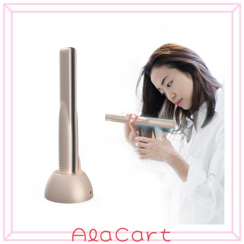 Kiboer 超音波 トリートメントアイロン ツヤ髪 浸透促進 ヘアダメージ補修 充電スタンド ヘアケア 1MHz 超音波 青色LED 浸透率アップ ト