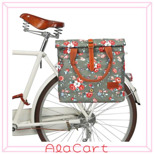 TOURBON サイドバッグ 自転車 バイク リアバッグ 通勤 通学 旅行 キャンプ ショルダーバッグ